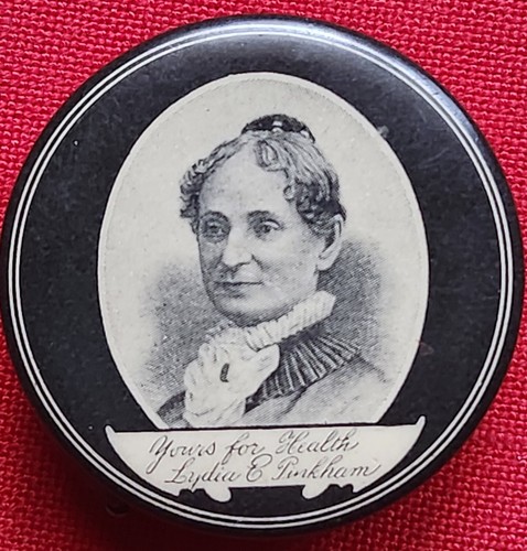 ANTIQUE LYDIA PINKHAM ADVERTISING 36" TAPE MEASURE, AD FOR MEDICAL ...