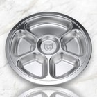 Food Plate Container Stainless Steel Grid Dinner Plates Containers With ...