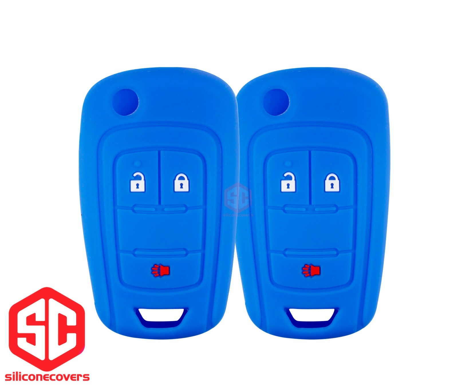 2x New KeyFob Remote Fobik Silicone Cover Fit / For Select GM Vehicles ...