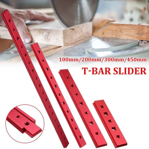 T-Track Miter Slot Slider Bar Table Saw Gauge Woodworking Tool 100 ...