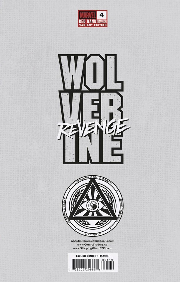 Wolverine: Revenge #4 Red Band Virgin MICO SUAYAN Exclusive 1 ...