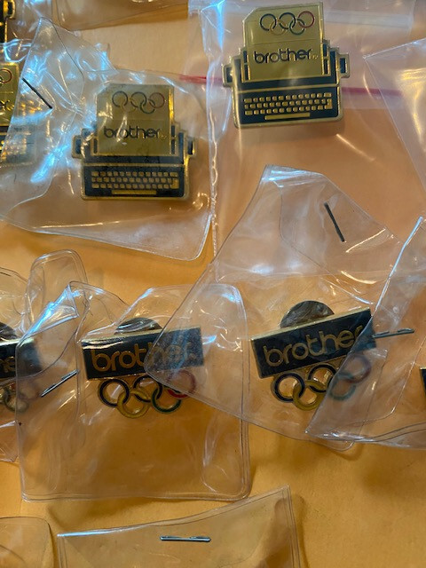 20 BROTHER TYPEWRITER OLYMPIC PINS LA 2028 OLYMPIC PIN TRADERS | eBay