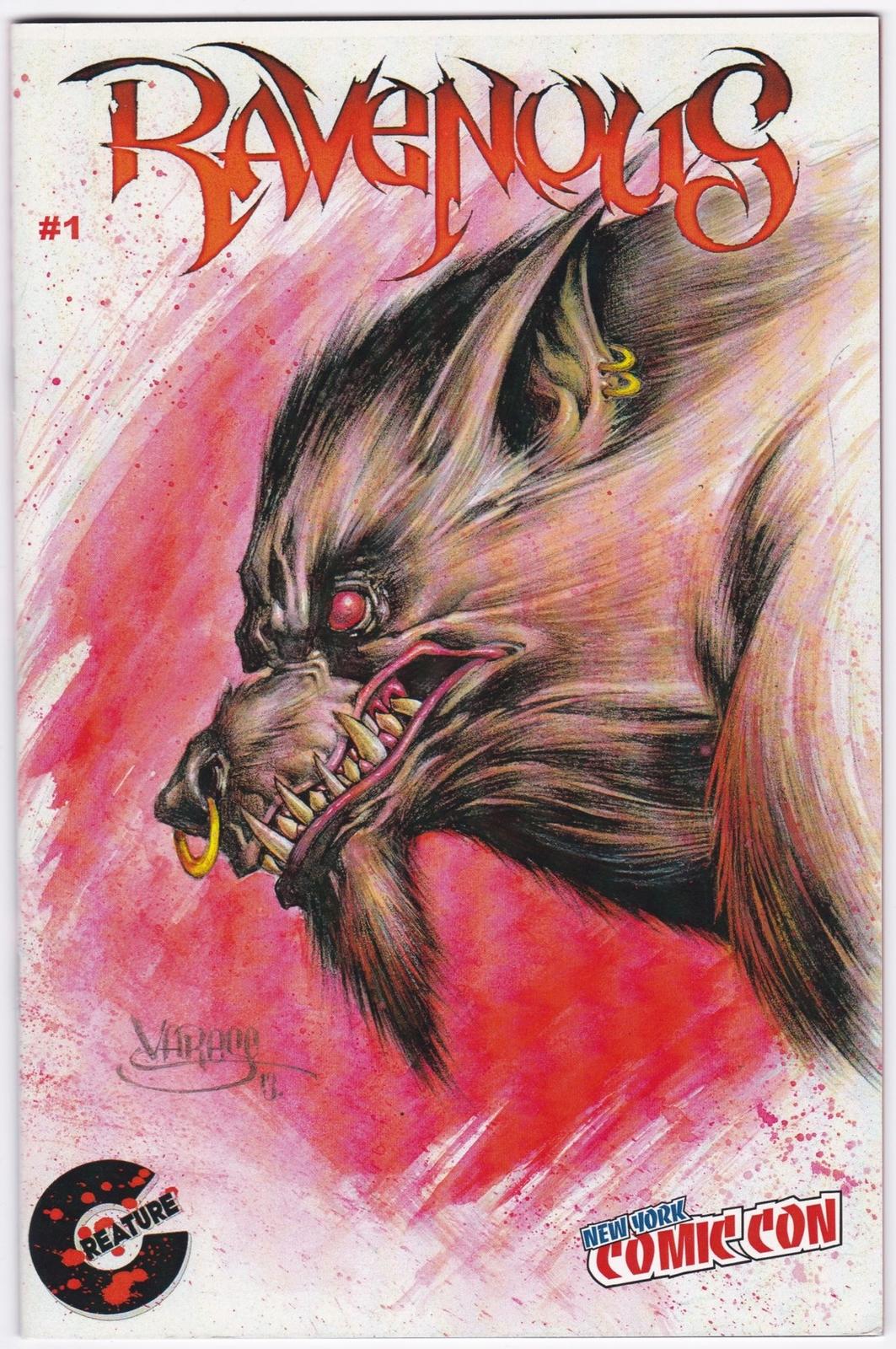 Ravenous #1 (New York Comic Con Variant) NYCC - Creature - John Ulloa ...