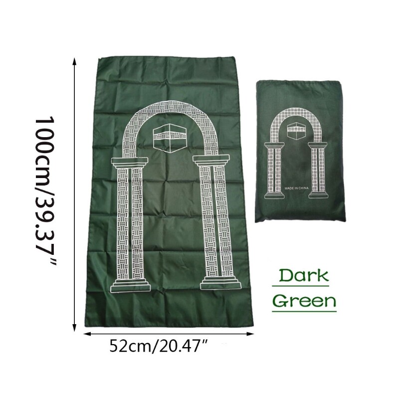 Pocket Portable Prayer Praying Rug Mat Islamic Foldable Waterproof ...