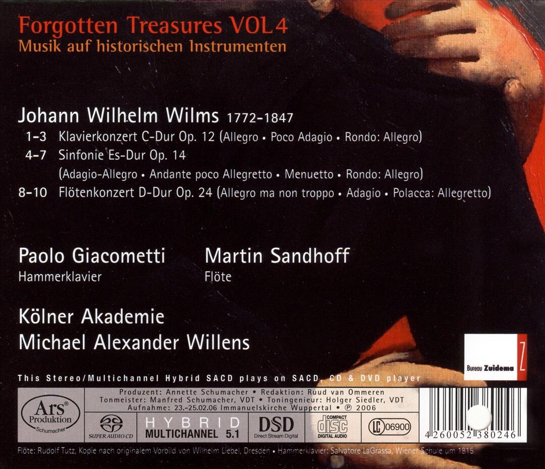 MICHAEL ALEXANDER WILLENS / DIE KÖLNER AKADEMIE JOHANN WILHELM WILMS ...