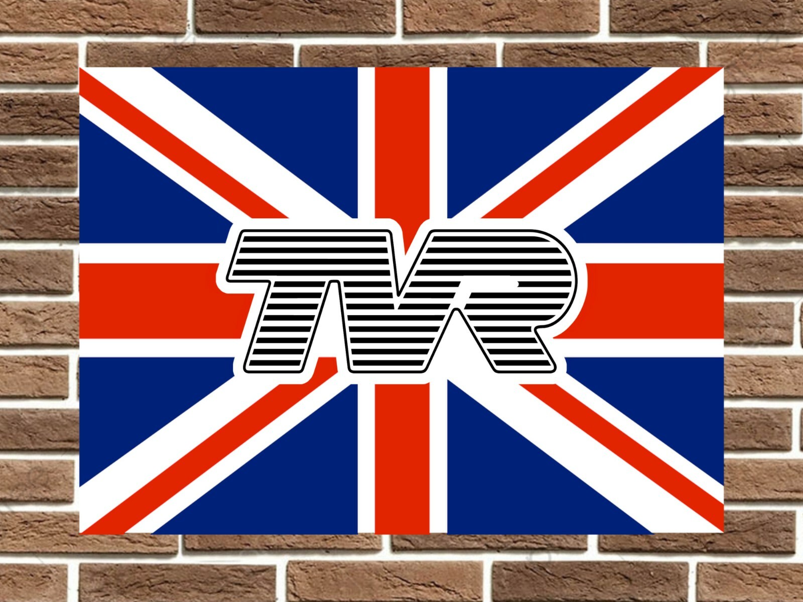 TVR Union Jack Metal Sign Garage Sign Griffith Tuscan Cerbera Chimaera ...