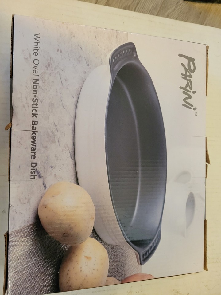 parini white oval non-stick bakeware dish | eBay