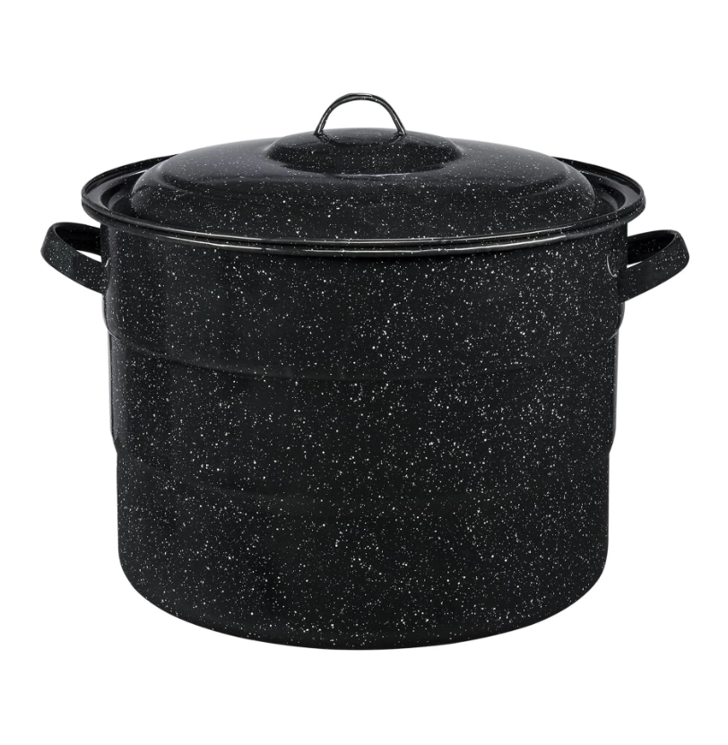 Granite Ware 21.5-Quart Water Bath Canner with Jar Rack (Speckled Black ...