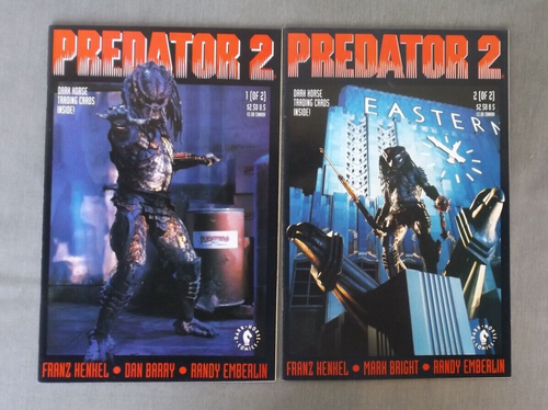 Predator II Set Of #1 & #2 With Trading Cards Dark Horse High Grade NM ...