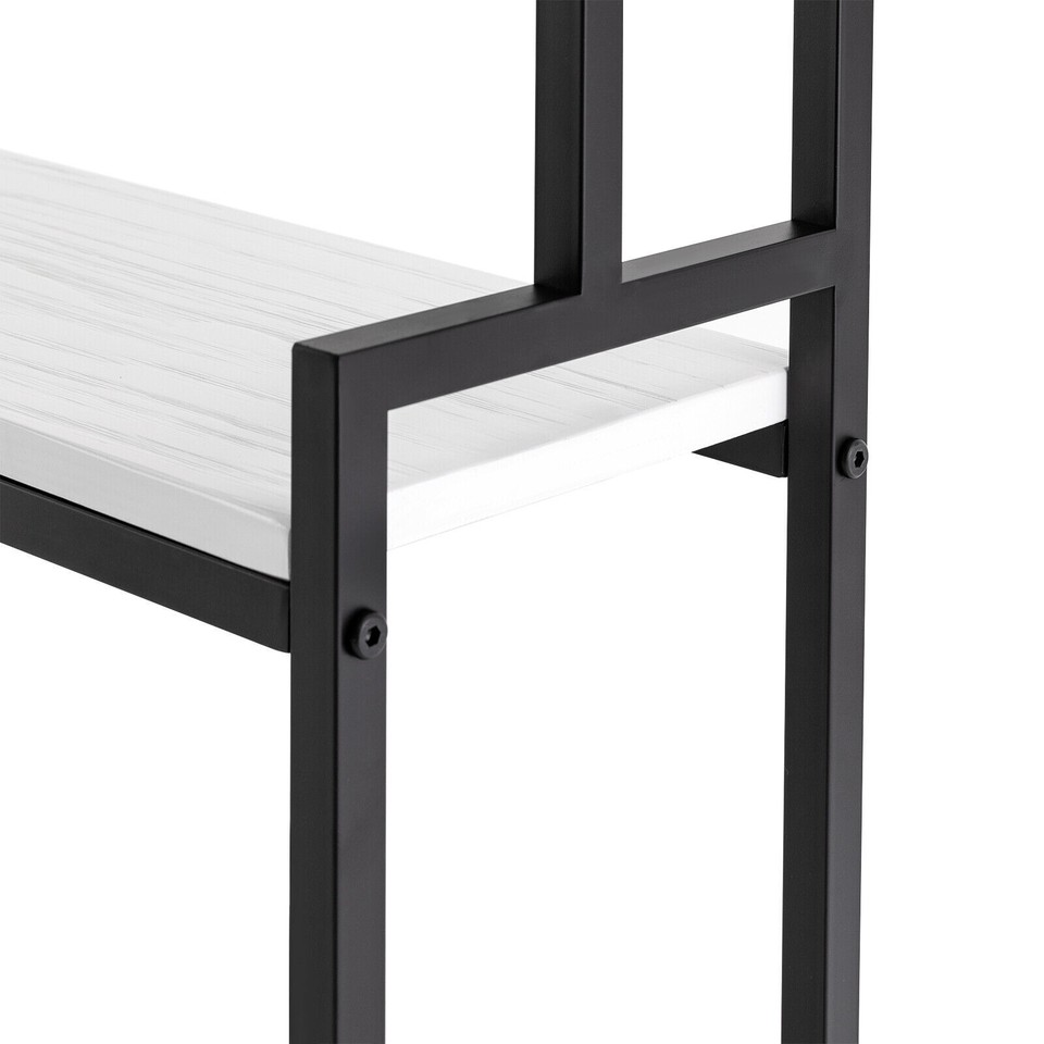 31" 3Tier Plant Stand&4 Wheels Wooden Plant Pot Rolling Shelf Plant ...