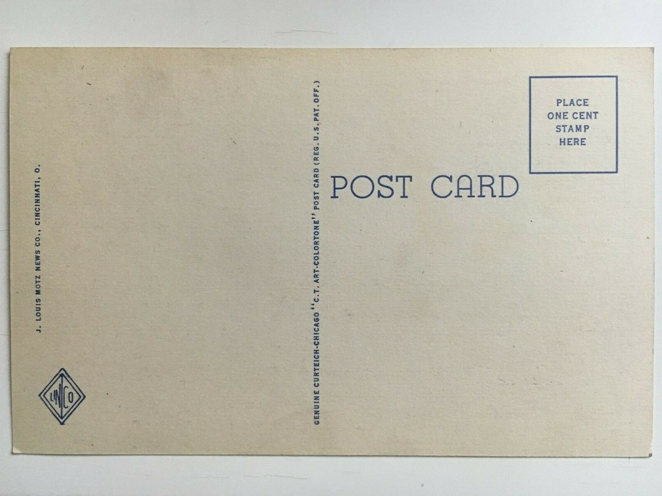 OH Postcard Cincinnati Ohio Union Terminal RR Train Railroad Depot ...