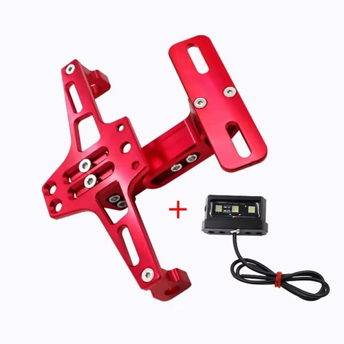 Motorcycle License Plate Holder with Light Universal Number Plate ...