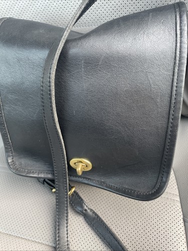 COACH Vintage 9061 Black Rambler's Legacy Crossbody Shoulder Bag | eBay