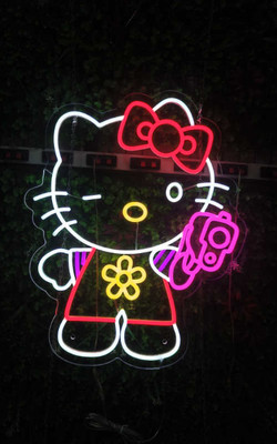 SANRIO HELLO KITTY NEON SIGN LED LIGHT Wall ART Decor GIFT BED ROOM ...