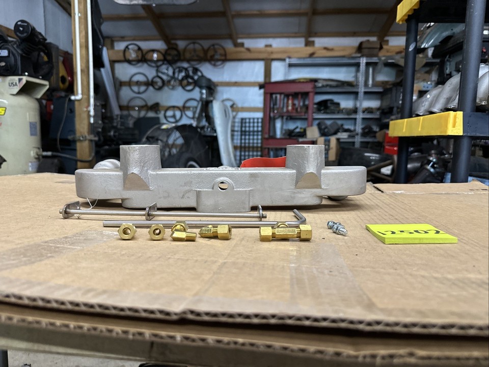 Chevy six Cylinder Fenton Intake 235 Dual Carb Lowrider Bomb Manifolds ...