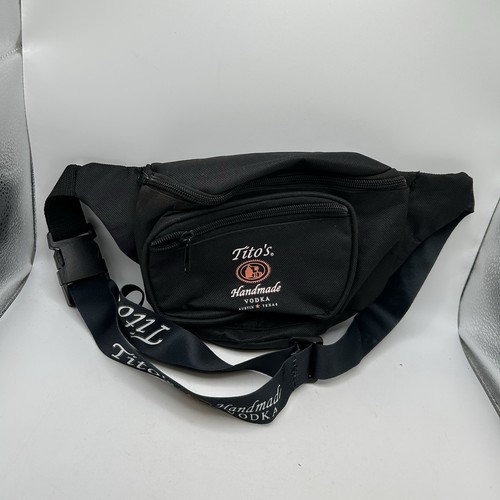Tito's Handmade Vodka Fanny Pack - Black w/ Orange Logo 3 Pockets ...