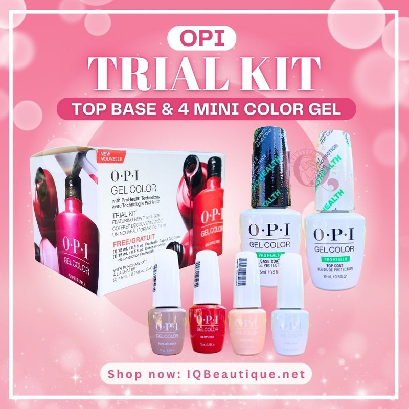 OPI GelColor With ProHealth Technology Trial Kit 6PCS Set - Top Base ...