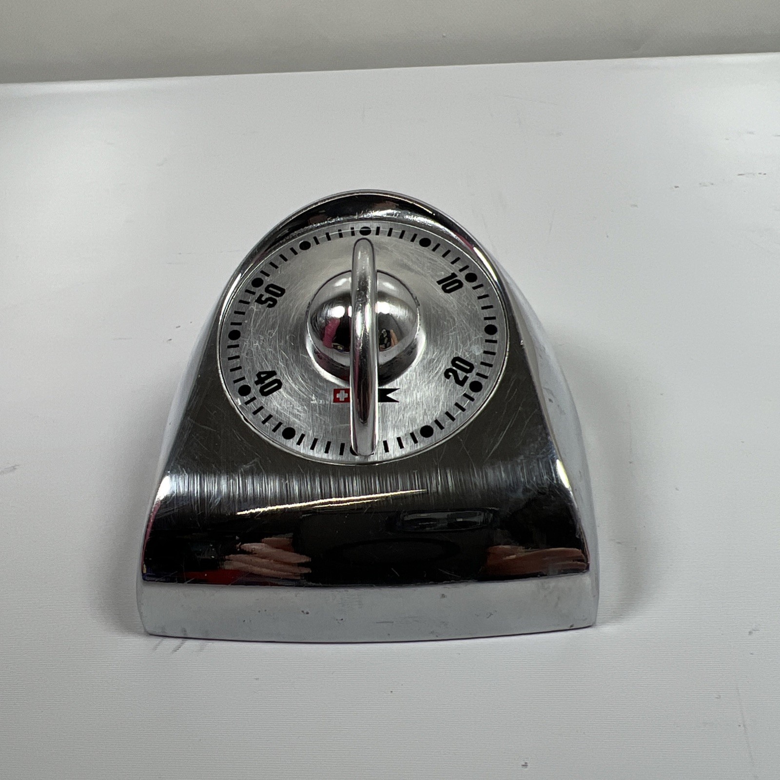 Vintage Bengt Ek Chrome Kitchen Timer Teardrop Design, Sweden MCM