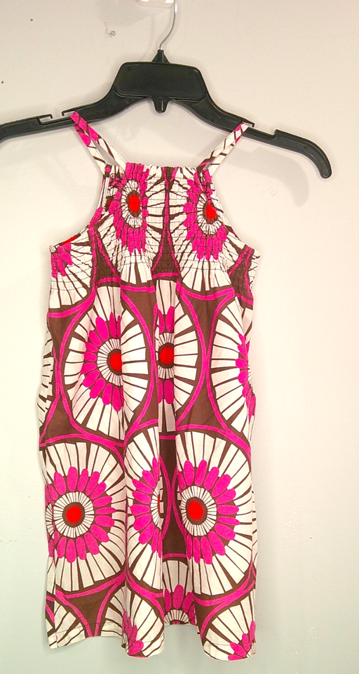 Carter's Girls 4 Sleeveless Sundress Pink Brown Floral | eBay