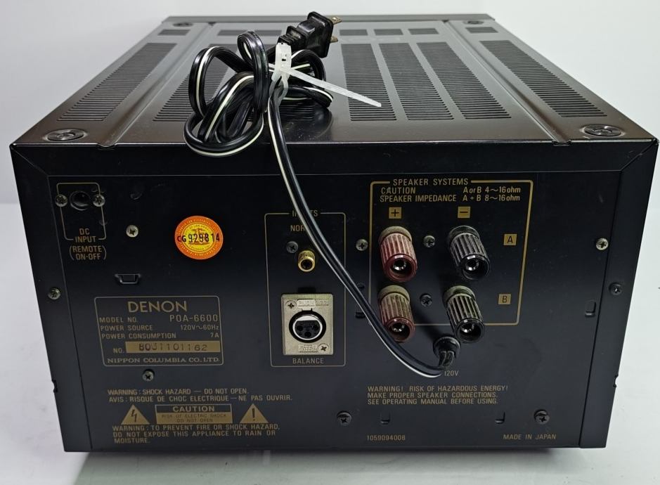 Denon Mono Block POA-6600 In Box w/Packaging Excellent Working JAPAN | eBay