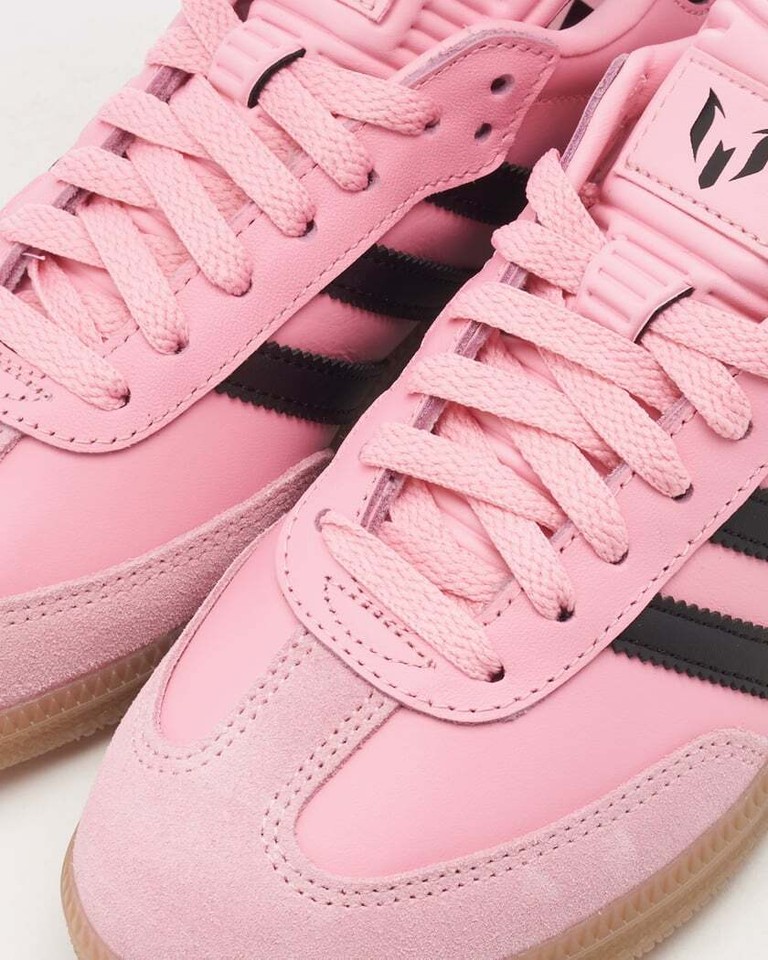 Messi adidas Samba Sneakers Inter Miami MLS Retro Originals Pink ...