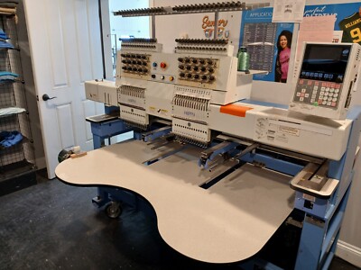 2 head happy japan embroidery machine | eBay