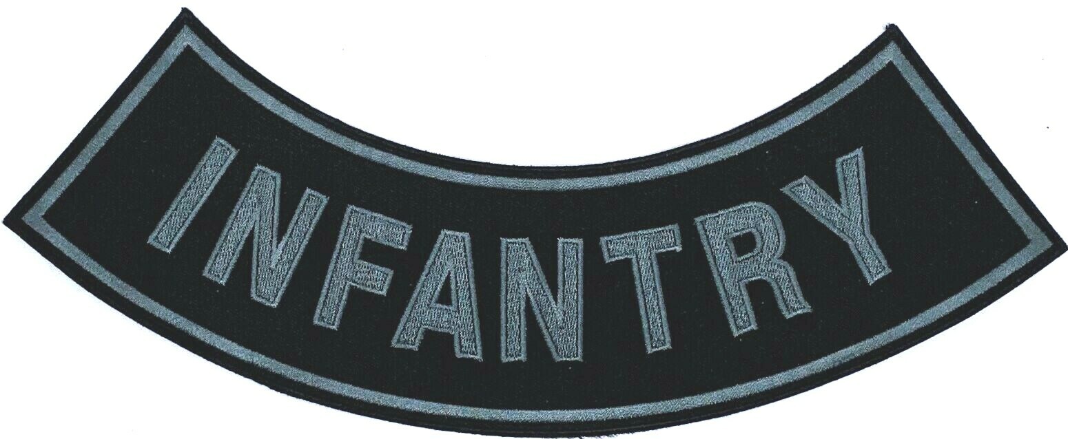 INFANTRY MILITARY VETERAN MOTORCYCLE VEST 11" ROCKER PATCH CL-48 | eBay