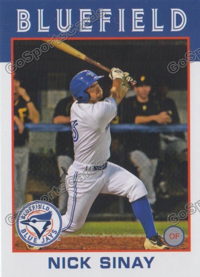 2016 Bluefield Blue Jays Nick Sinay RC Rookie Toronto | eBay