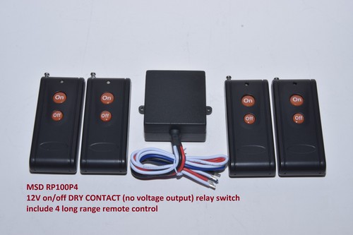 12V 15A 315mhz DRY CONTACT on off long range remote control relay ...