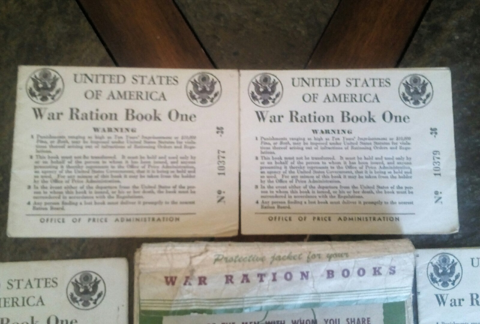 6 War Ration Books 1942, 5 WITH SOME STAMPS WWII & "RARE" HOLDER | eBay