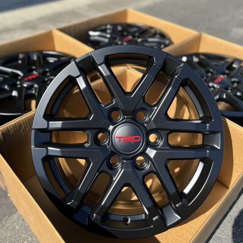18" Toyota Tacoma TRD Factory OEM Wheels Rims black 95407 2024 2025 Set ...