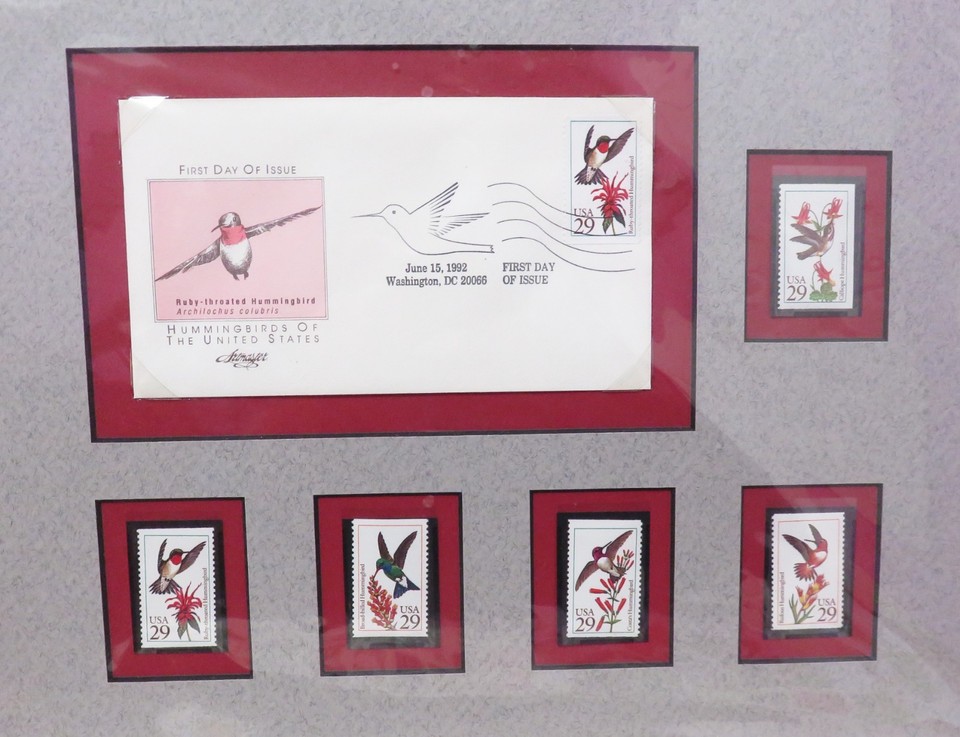 US FIRST DAY COVER JUNE 15, 1992 HUMMINGBIRDS + STAMP COLLECTION 1870 ...