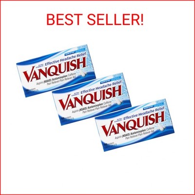 Vanquish Extra Strength Pain Reliever Caplets-100 ct. (Pack of 3) | eBay