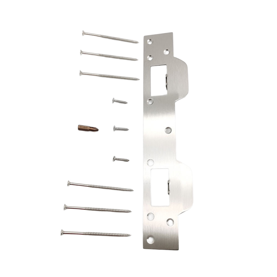 Heavy Duty Door Strike Plate for Dead Latch and Deadbolt with Secure ...
