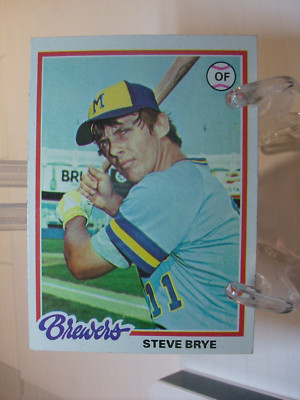 1978 Topps Baseball Card #673 - Steve Brye - Milwaukee Brewers (81258 ...