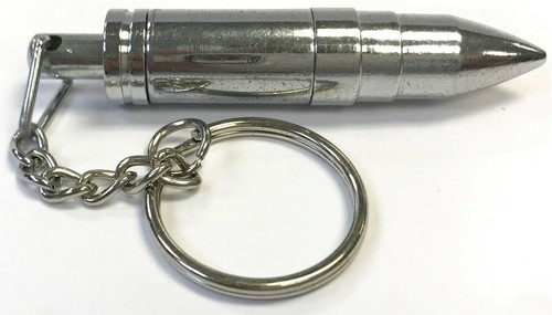 Eclipse Keychain Metal Cigar Hole Punch Cutter, Bullet Shaped, Silver ...