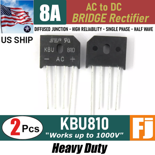 2 Pcs KBU810 Bridge Rectifier | KBU810 Bridge Rectifier 1000V 8A | US Ship | eBay