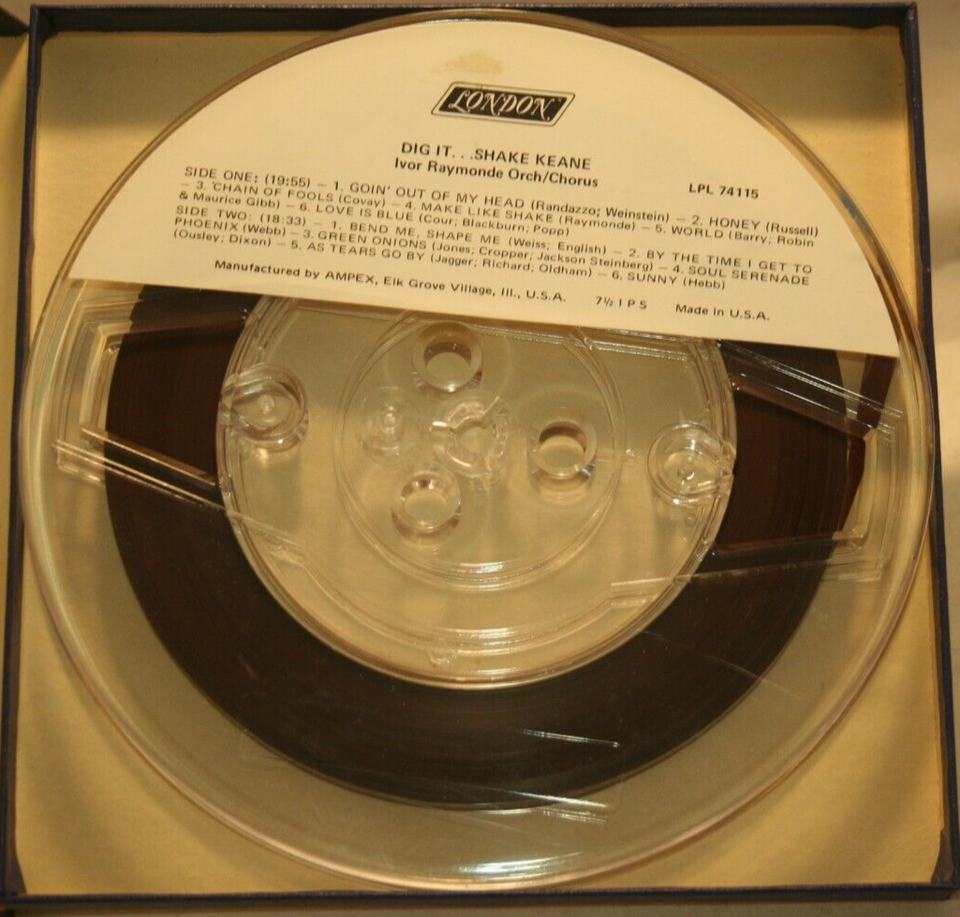 7" Reel Tape- Shake Keane ~ Flugelhorn Dig It ~ 7.5 IPS ~ Play Tested ...