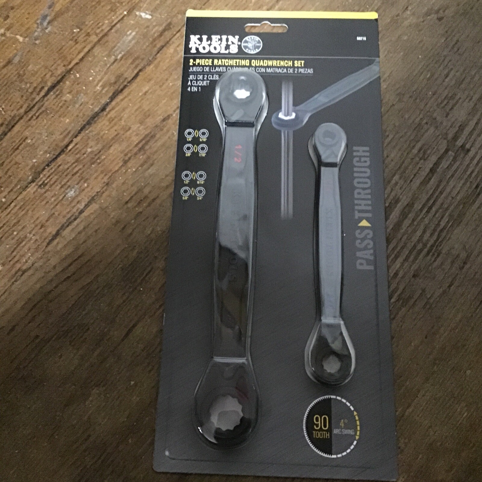 Klein Tools 68216 4-in-1 Ratcheting Quad wrench Set, SAE, 2 Pc. New | eBay