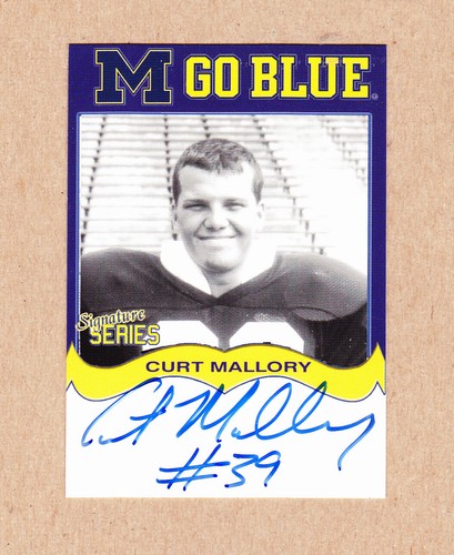 Curt Mallory signed Michigan 2004 TK Legacy FB card # MGB 86- BV $12 | eBay