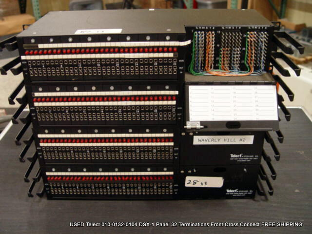 Telect 010-0132-0104 DSX-1 Panel 32 Terminations F Cross Connect FREE ...