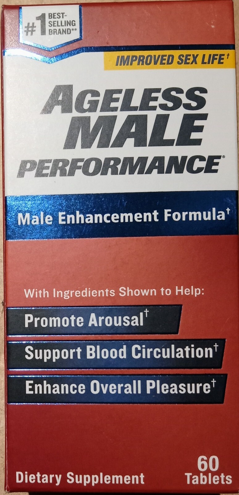 2 VITALITY AGELESS MALE PERFORMANCE INCREASE SEX DESIRE SUPPLEMENT 60 ...