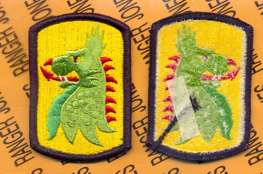 USA 455th Chemical Brigade Black Border 3" uniform patch m/e | eBay