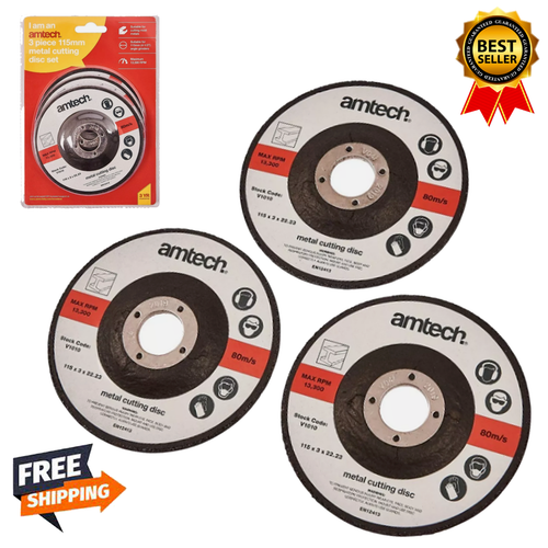 Metal Cutting Discs 3mm 115mm 3pcs Professional Angle Grinder Disc ...