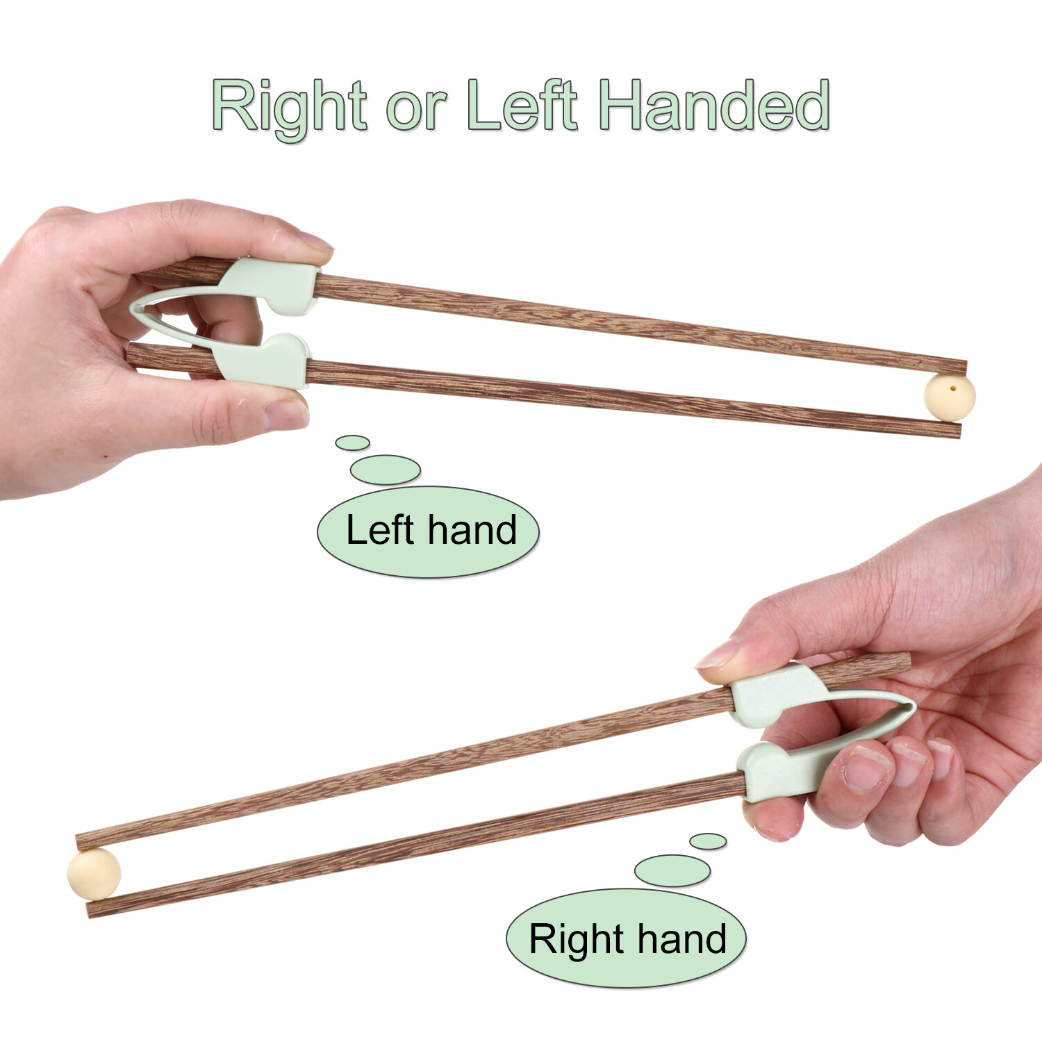 Right or Left Handed Chopstick Helper Training Chopsticks Reusable Easy ...