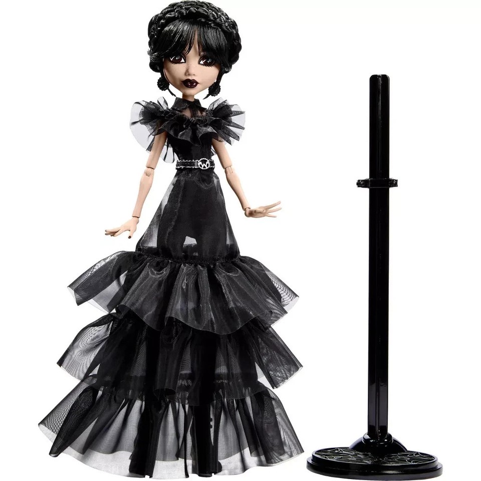 Monster High x Wednesday Collectible Rave'N Wednesday Doll in Black ...