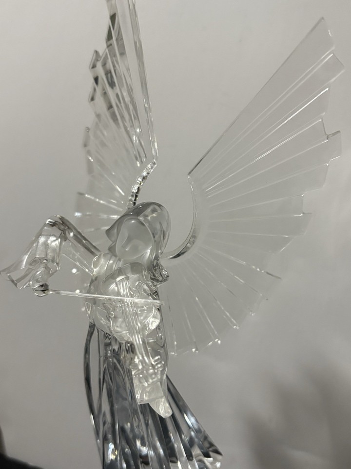 Icy Craft 11” Musical Angels Acrylic Figurine Violin Clear Statue ...