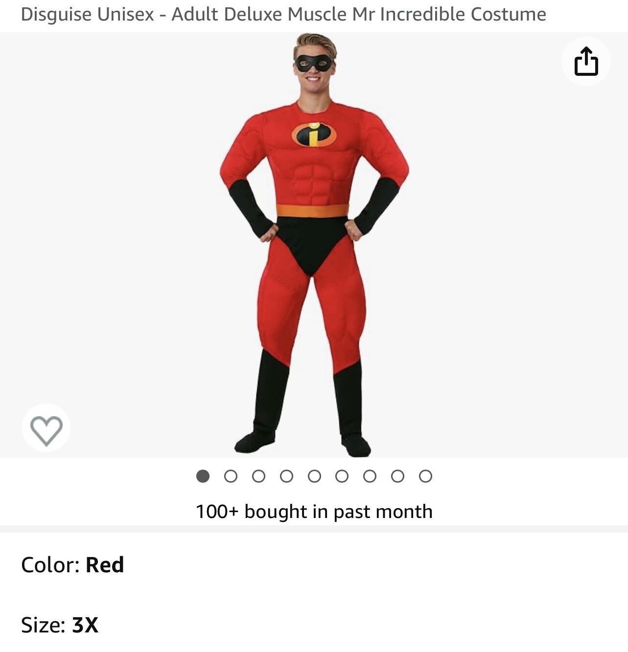 Disguise Disney Mr. Incredible Muscle Adult Mens Hall… - Gem
