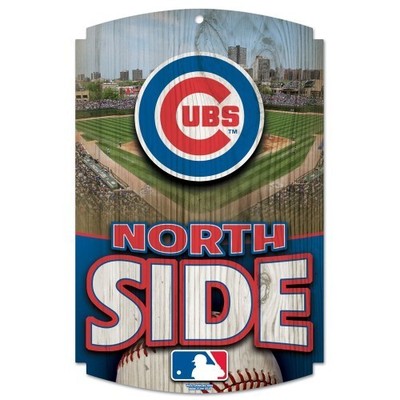 CHICAGO CUBS ~ Official MLB 11x17 Wrigley Field Northside Wood Sign ...