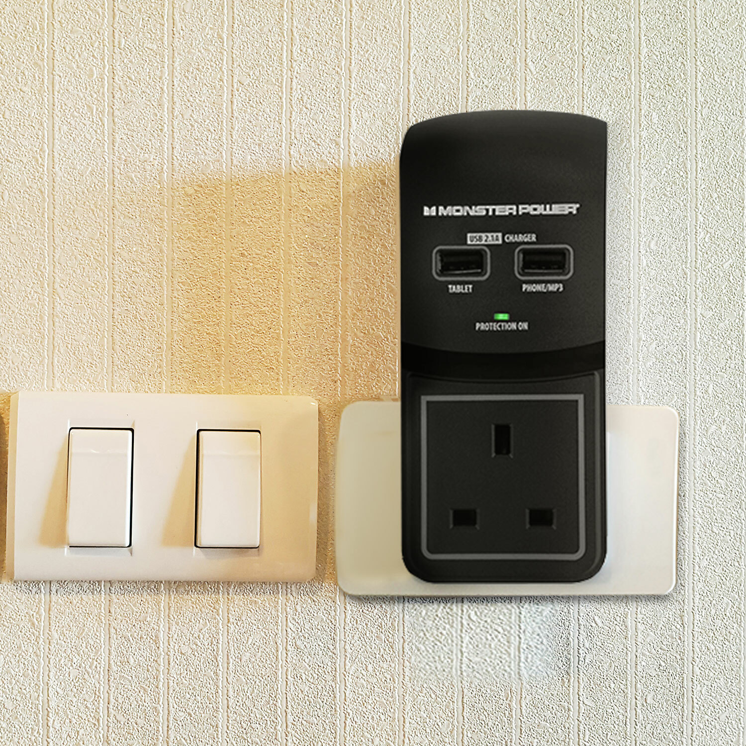 Monster Power Surge Protected Extension Adapter With USB Charging Ports ...